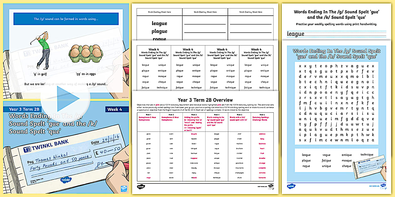 Year 3 Term 2B Week 4 Spelling Pack (teacher made) - Twinkl