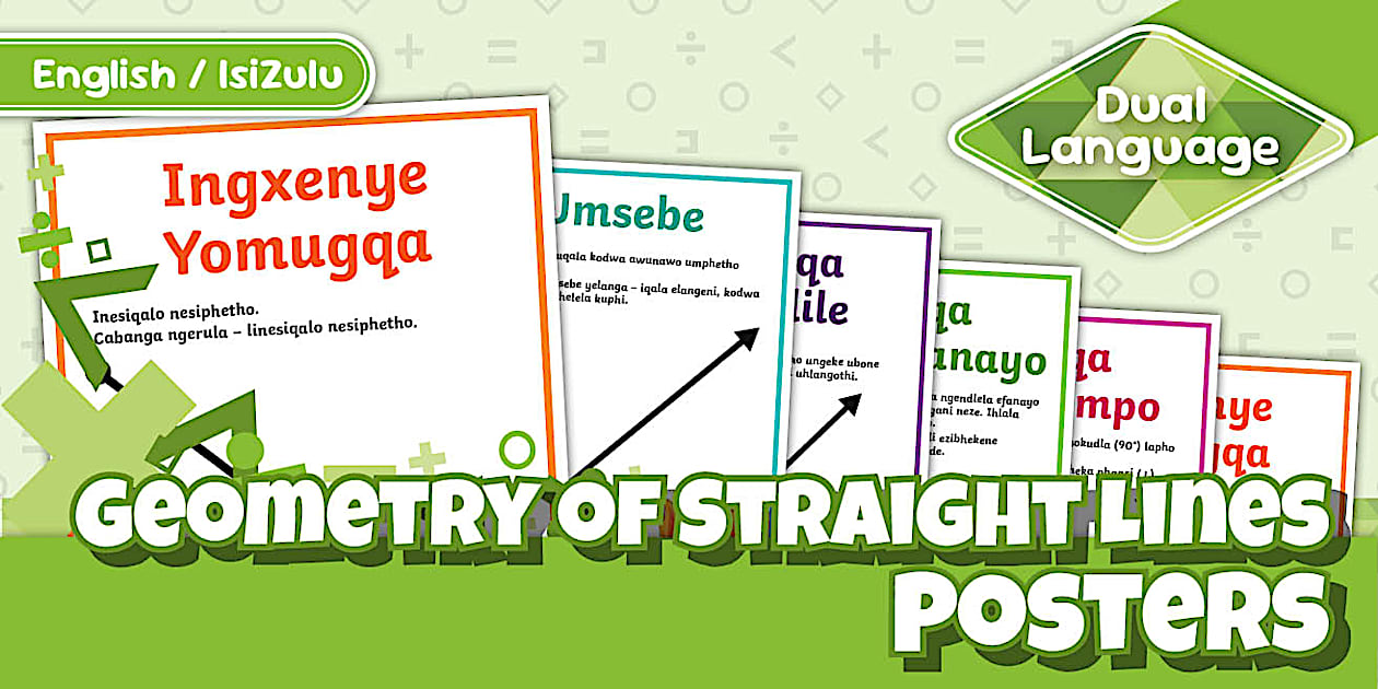 Geometry of Straight Lines Posters