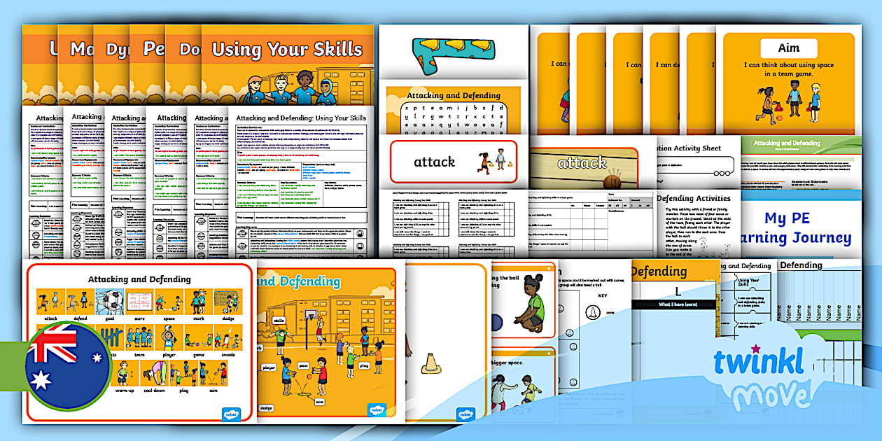 Year 1 Attacking and Defending Unit Pack (teacher made)