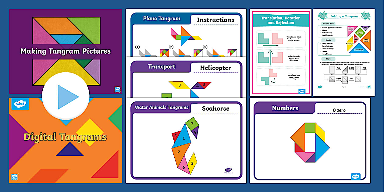 Tangram Resources Pack (teacher made) - Twinkl