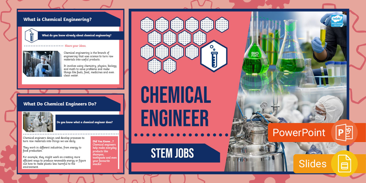 STEM Jobs: Chemical Engineer PowerPoint (teacher made)