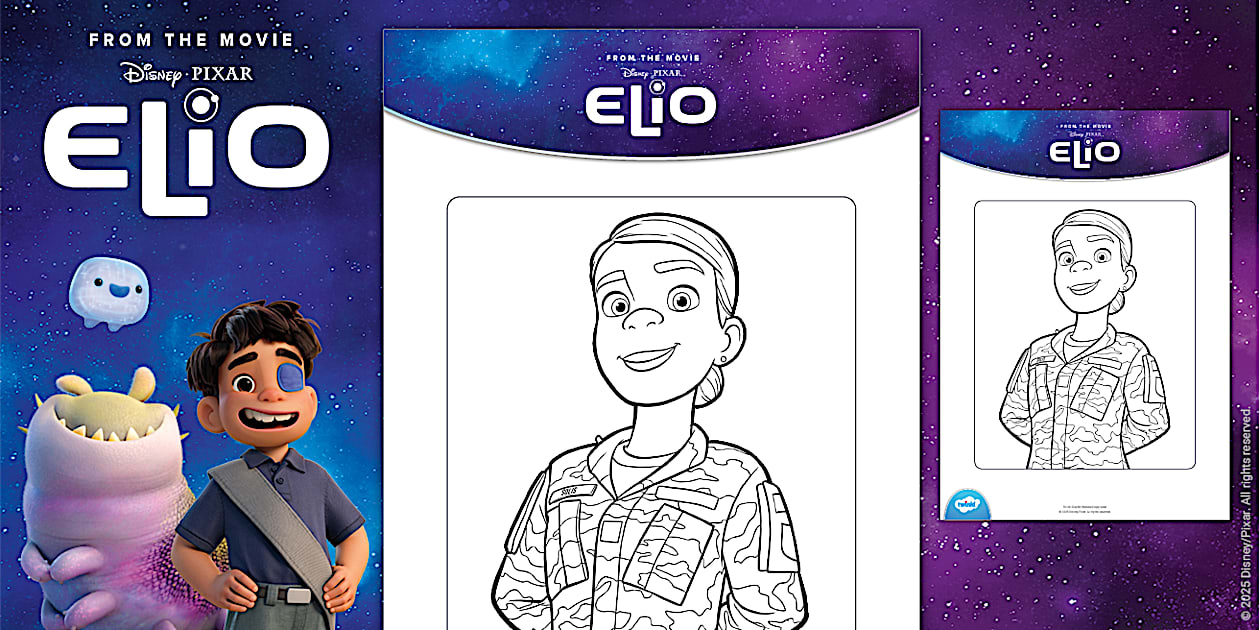 Elio: Olga Colouring Page