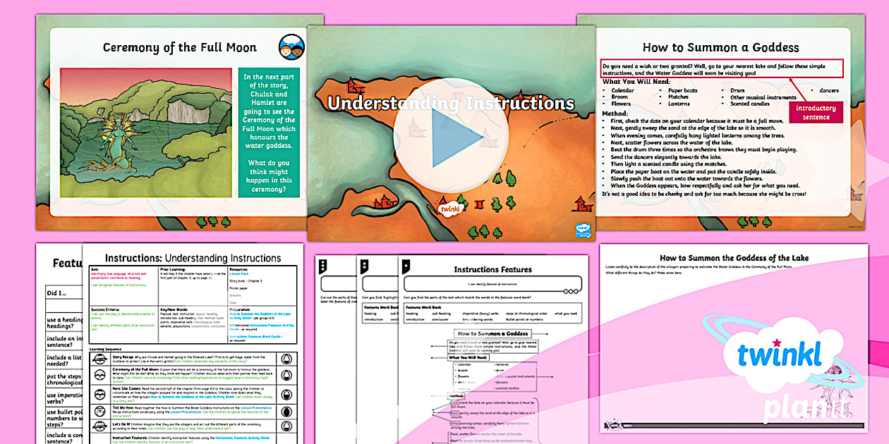 Explorers: The Firework-Maker’s Daughter: Instructions 1 Y3 Lesson Pack To