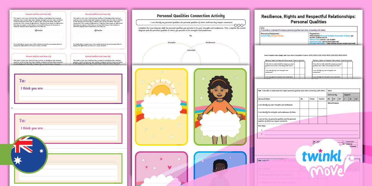 Year 2 RRRR Personal Qualities Lesson Pack (teacher made)