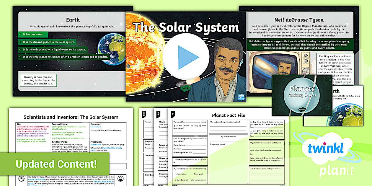 Scientists and Inventors: The Solar System Year 5 Lesson 4