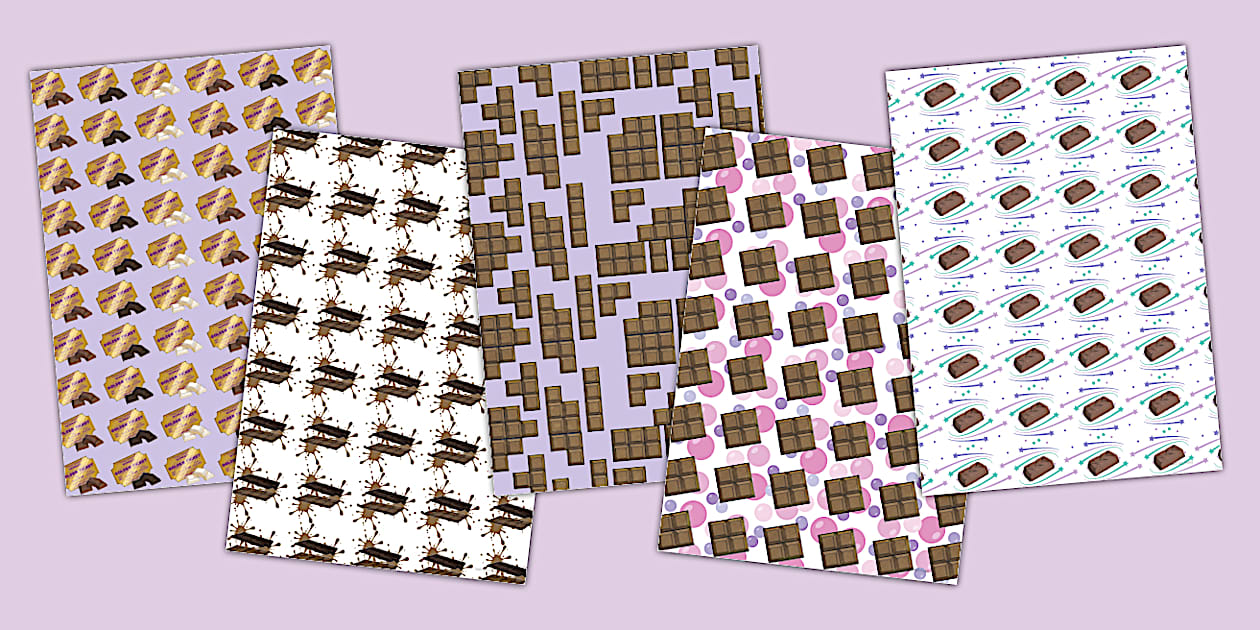 Chocolate Pattern Paper Packs (teacher made) - Twinkl