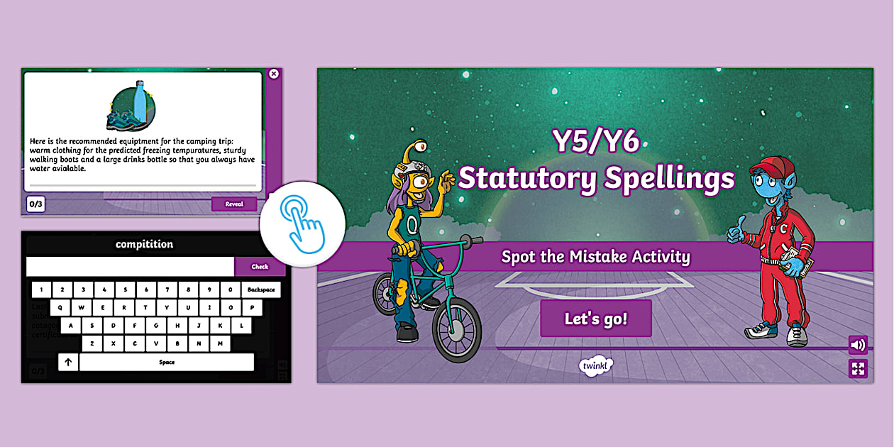 Y5/Y6 Statutory Spellings KS2 Go! Game (Teacher-Made)