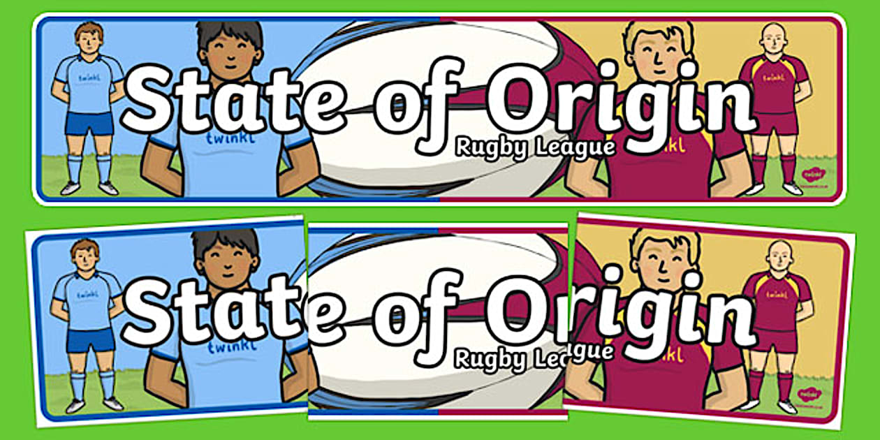 State of Origin Display Banner - Twinkl