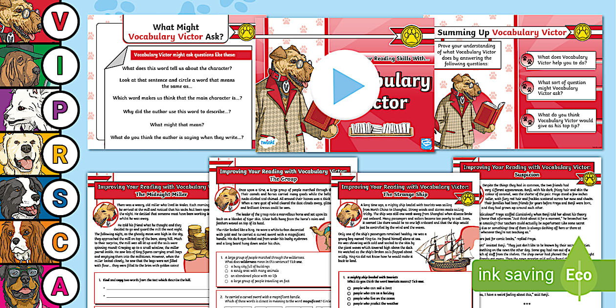 Improving Your Reading Skills - Vocabulary Victor Pack