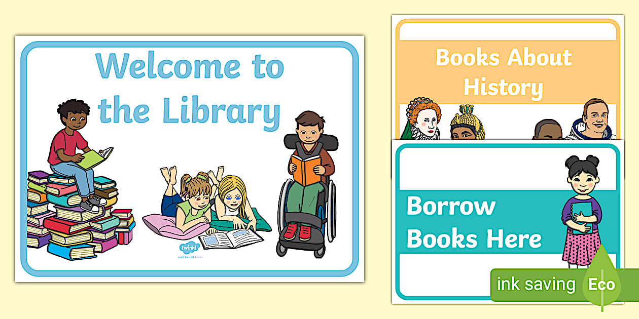 Back to School Library Display Signs - Primary Resources