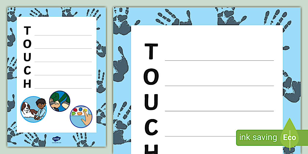 Touch Acrostic Poem (teacher made) - Twinkl