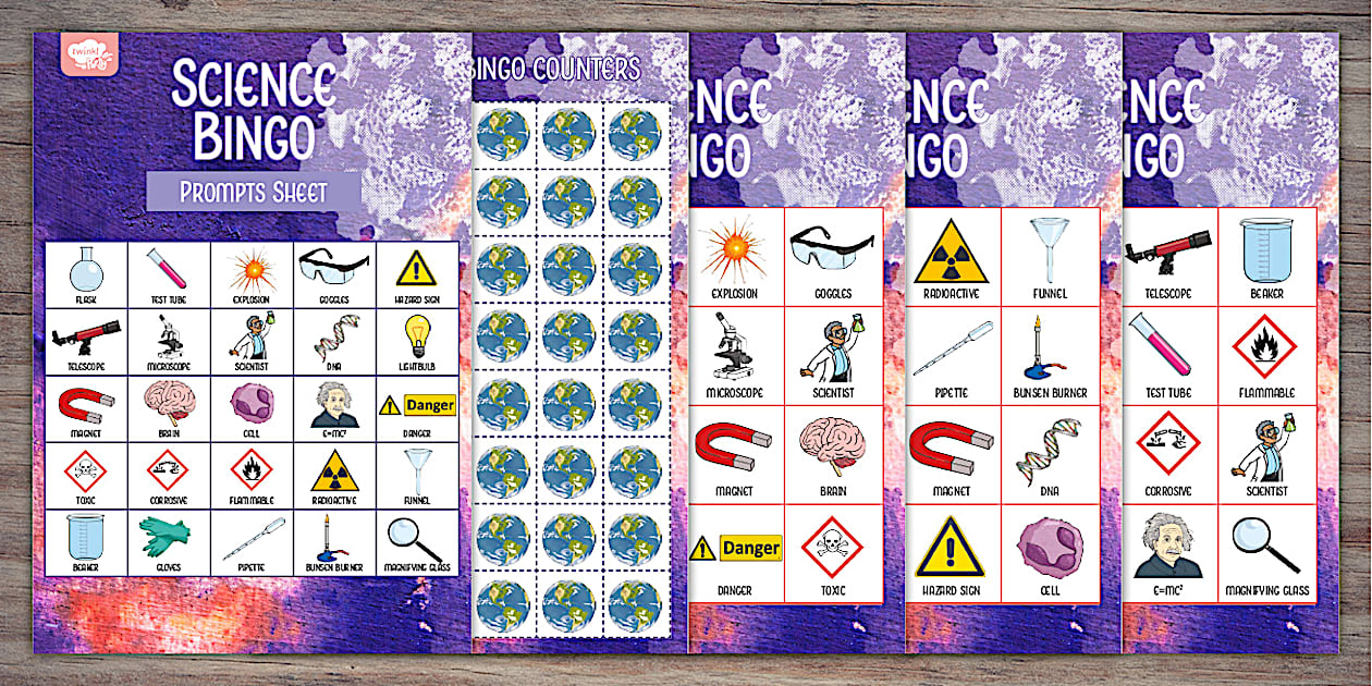 Science Bingo Game Printable | Twinkl Party (teacher made)