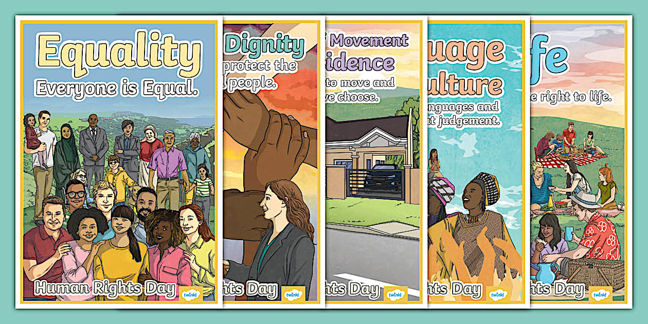 Human Rights Day: Posters (teacher made) - Twinkl