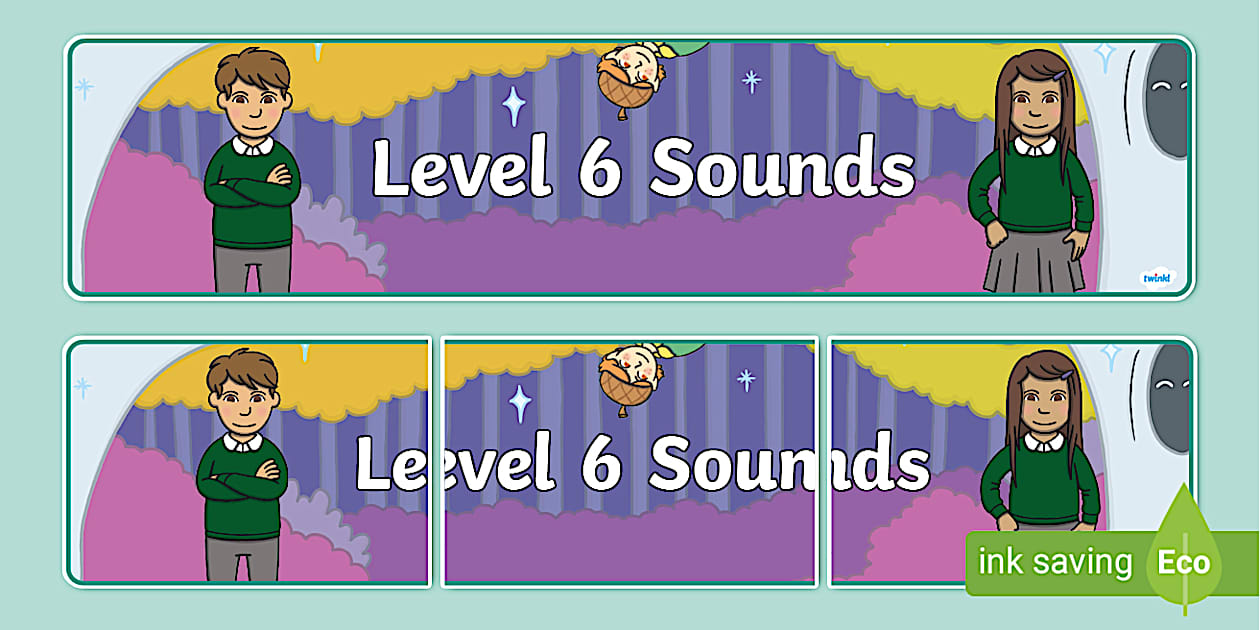 Level 6 Sounds Display Banner - Twinkl Phonics - KS1
