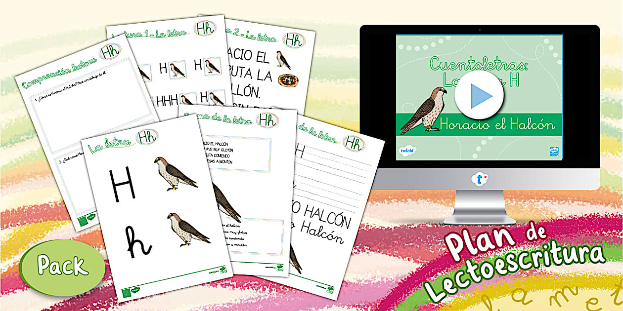 Pack de recursos: Plan de lectoescritura - La letra H