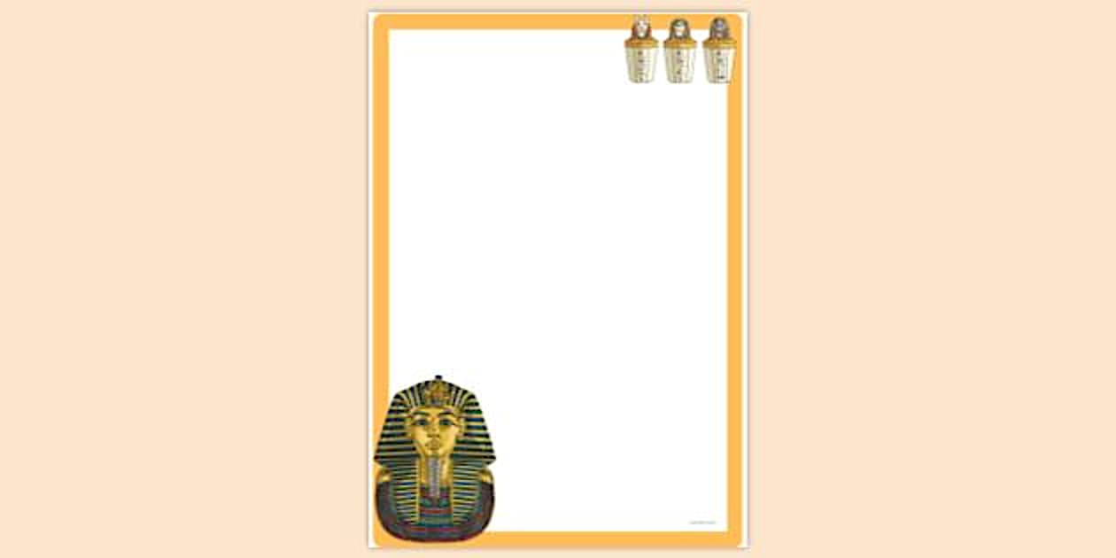Ancient Egypt Page Border (teacher made) - Twinkl