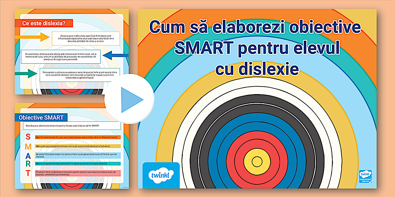 Obiective pentru elevii cu dislexie - Prezentare PowerPoint