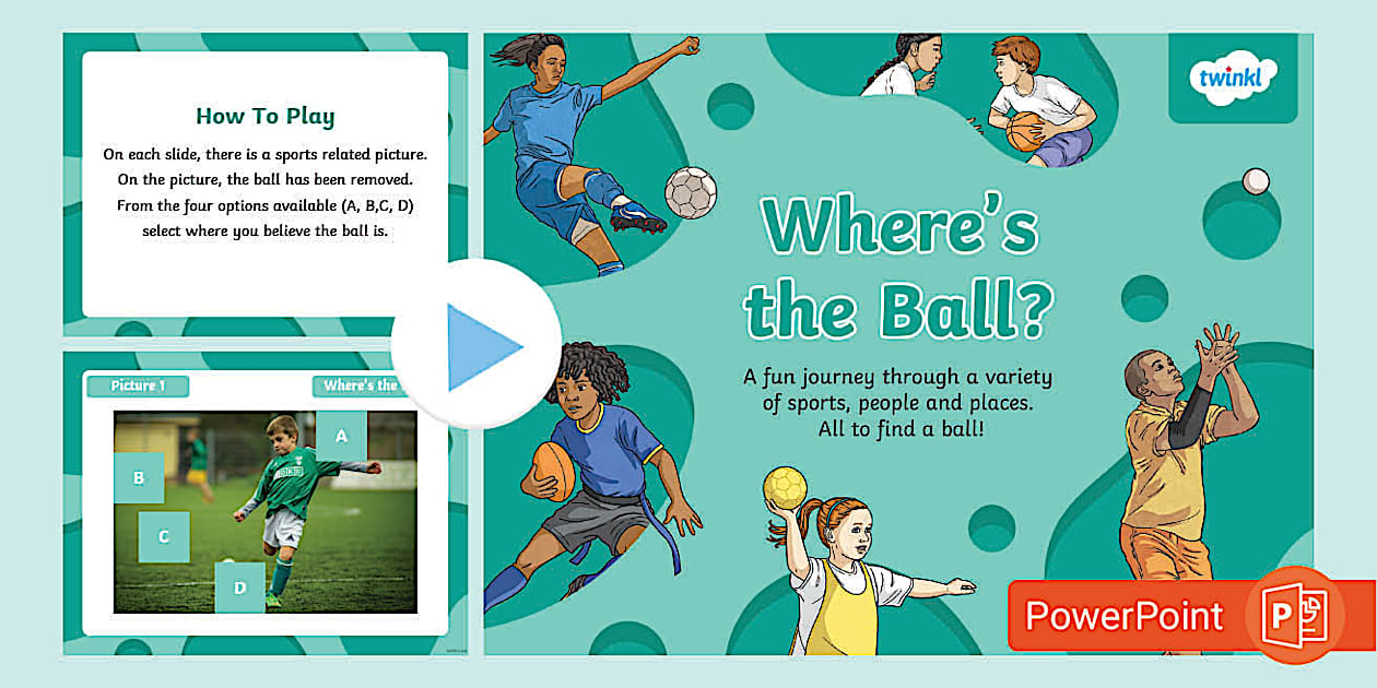 Where's The Ball? PowerPoint Game (teacher made) - Twinkl
