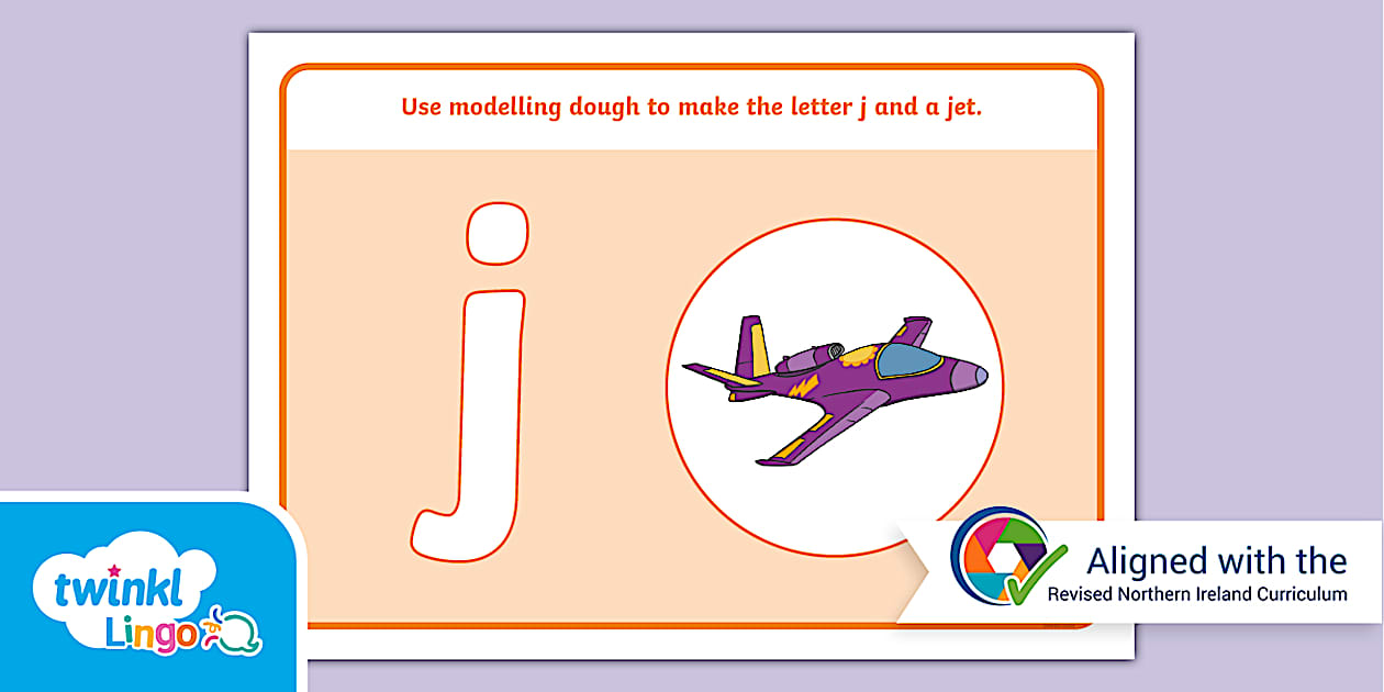 'j' Dough Mat (Hecho por educadores) - Twinkl