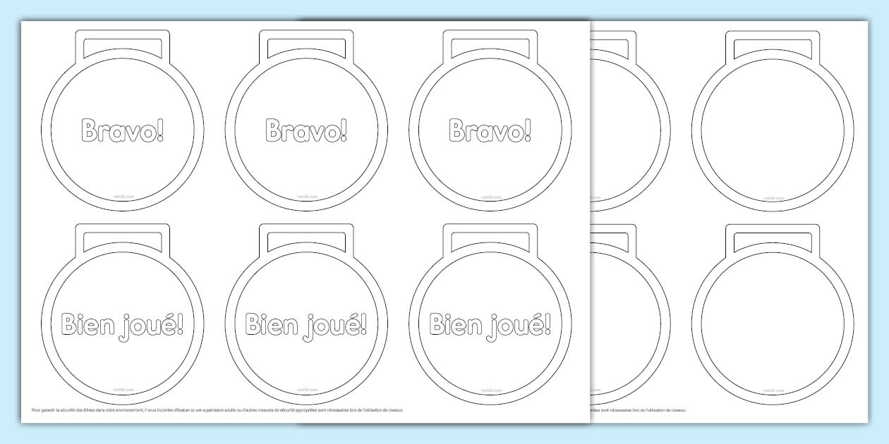 Activité : Créer une médaille - Twinkl