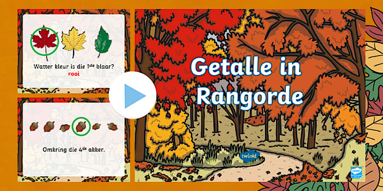 Herfs Getalle in Rangorde Powerpoint (teacher made) - Twinkl