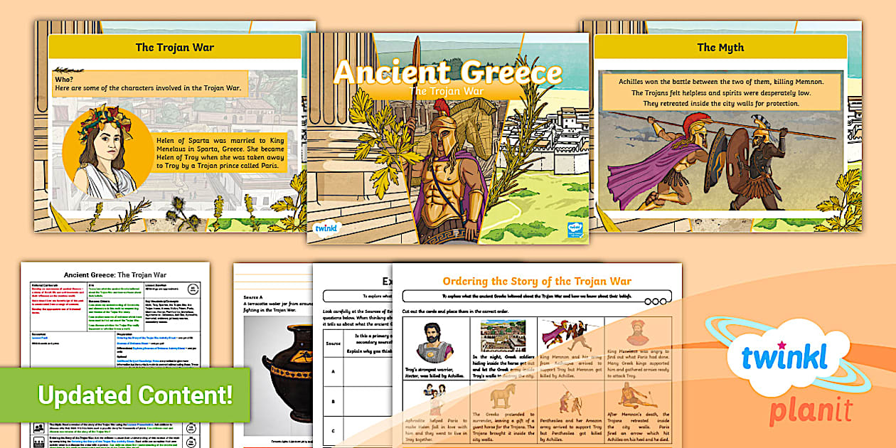 History: Ancient Greece: The Trojan War UKS2 Lesson Pack 8