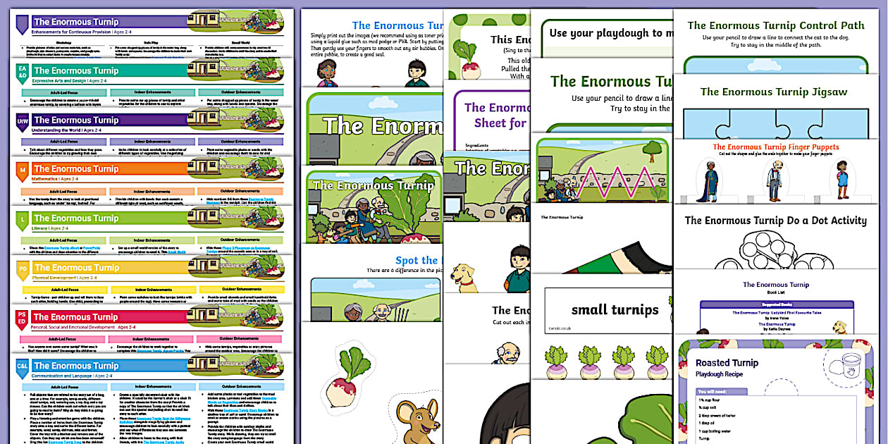 EYFS Enormous Turnip Planning and Resource Pack (Ages 2-4)