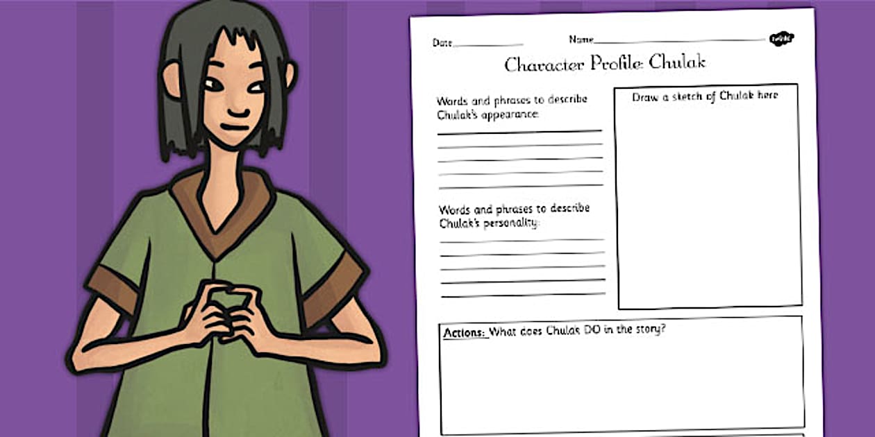 The Firework Maker's Daughter Chulak Character Profile Worksheet