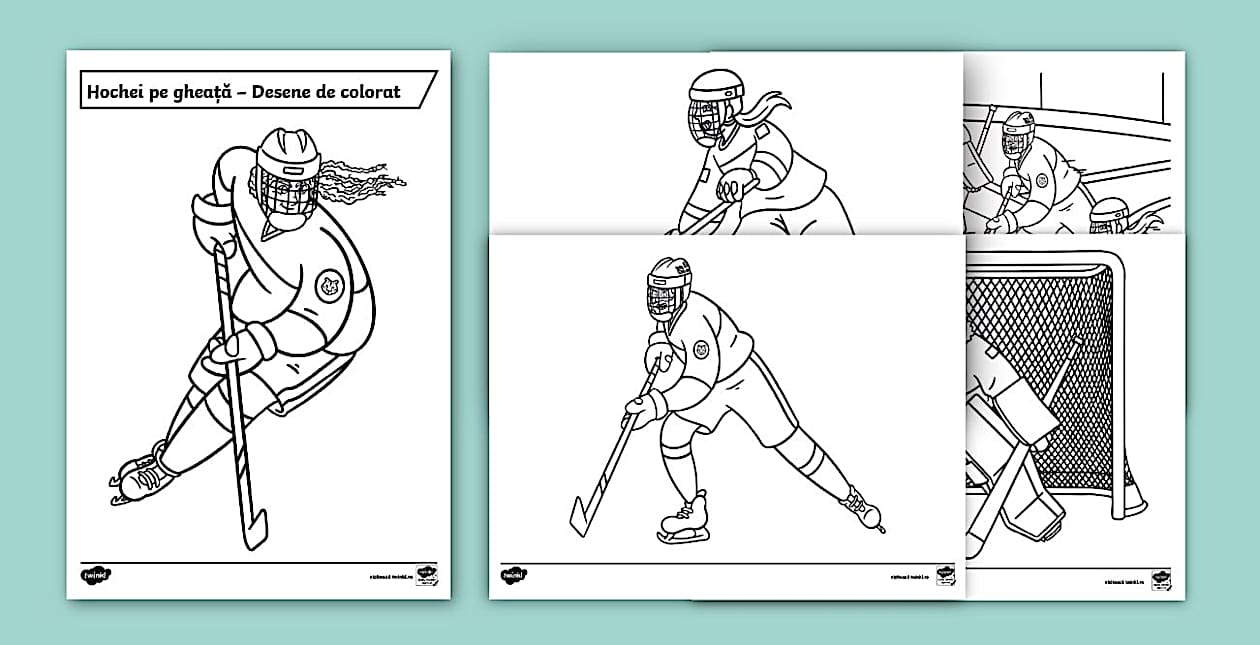 Hochei pe gheață – Desene de colorat (teacher made)
