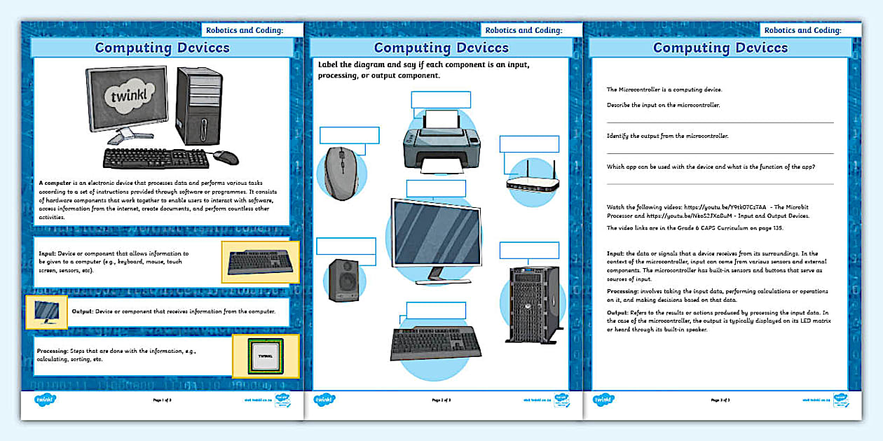 Robotics and Coding -Computing Devices - Twinkl