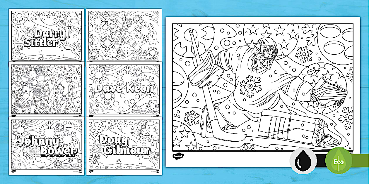 Canadian NHL Colouring | Toronto Maple Leafs Colouring Pages