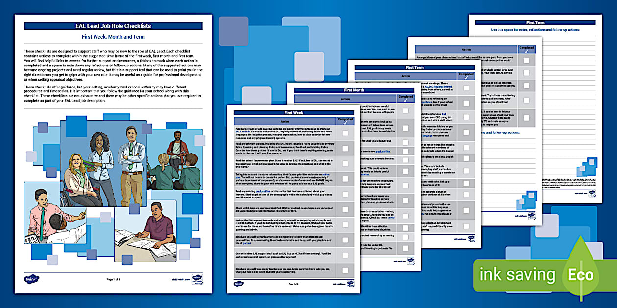 EAL Lead Job Role Checklists (teacher made) - Twinkl