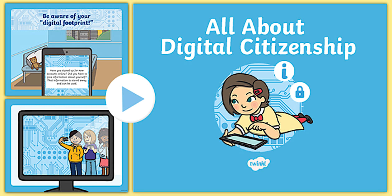 All About Digital Citizenship PowerPoint for K-2nd Grade