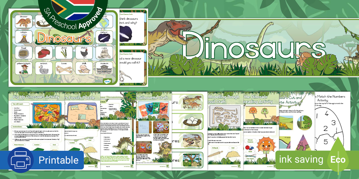 Preschool: Dinosaurs - Resource Pack