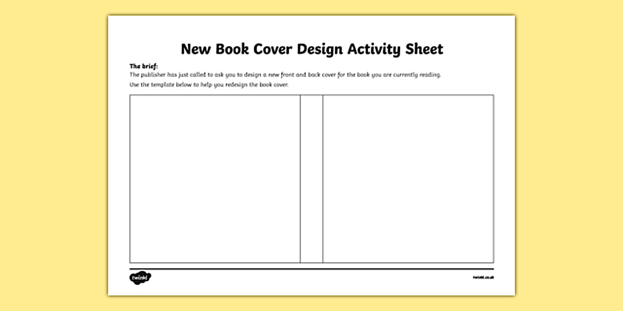 New Book Cover Design Worksheet / Worksheet-Irish, worksheet
