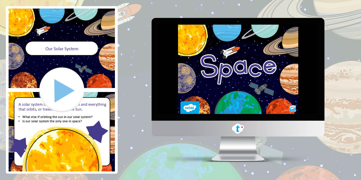 Grade 3 - Space Discussion PowerPoint (teacher made)