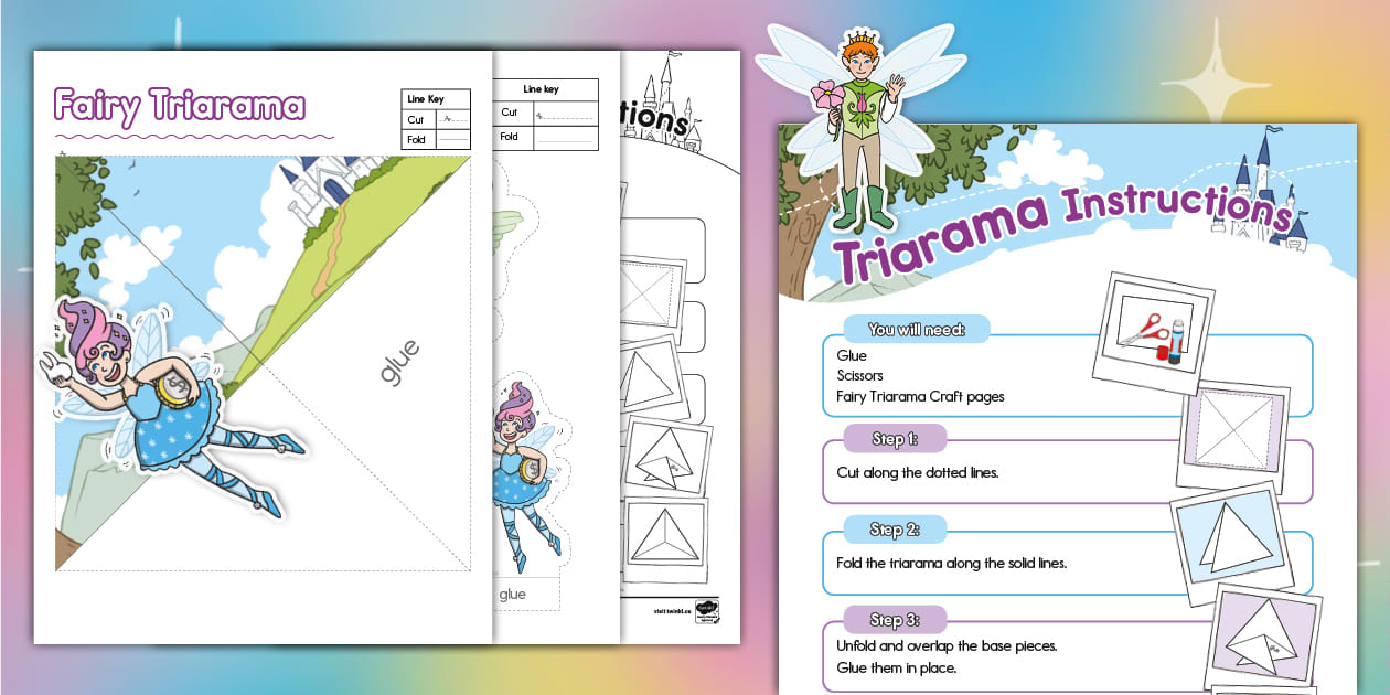 Fairies Triarama Craft - Twinkl Crafts (teacher made)