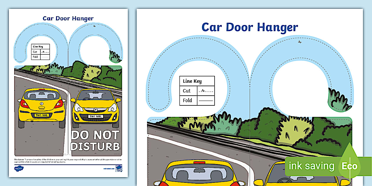 Car Door Hanger (teacher made) - Twinkl
