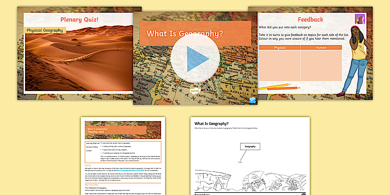 What Is Geography? Lesson Pack (teacher made) - Twinkl