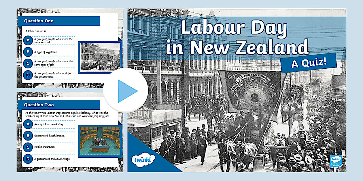 New Zealand Labour Day Quiz Powerpoint (teacher made)
