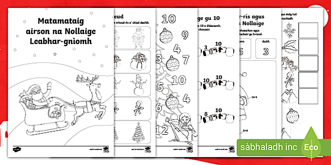 Matamataig airson na Nollaig Leabhar-gnìomh