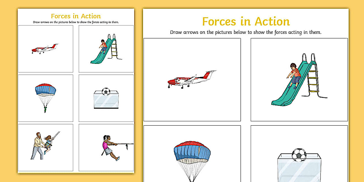 Forces Worksheet KS2 | Primary Science Resources - Twinkl