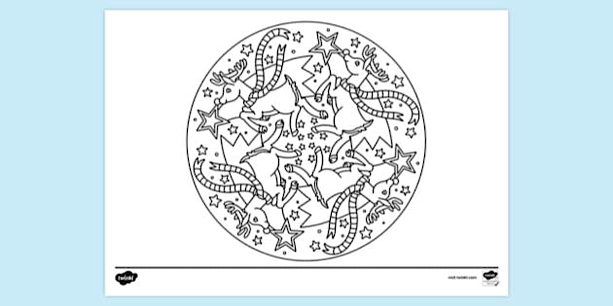 Mandala Colouring Page for Kids | Colouring Sheets - Twinkl