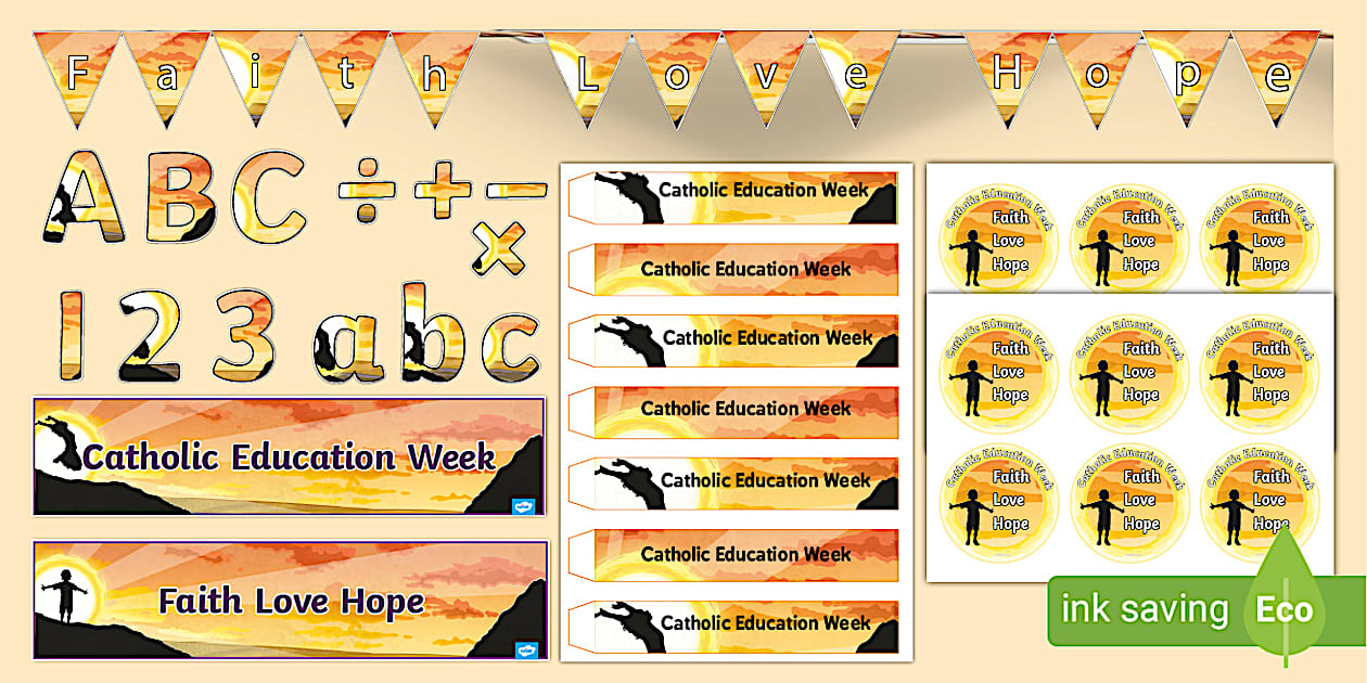 Catholic Education Week Display Pack (Teacher-Made) - Twinkl