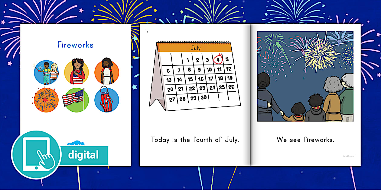 Colorful Firework eBook for Kindergarten | Twinkl USA