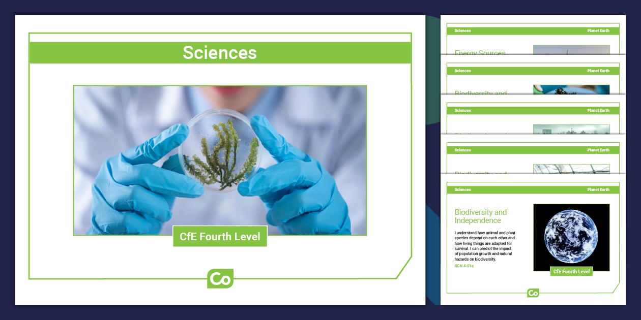 CfE Fourth Level Sciences Experiences and Outcomes Display Posters