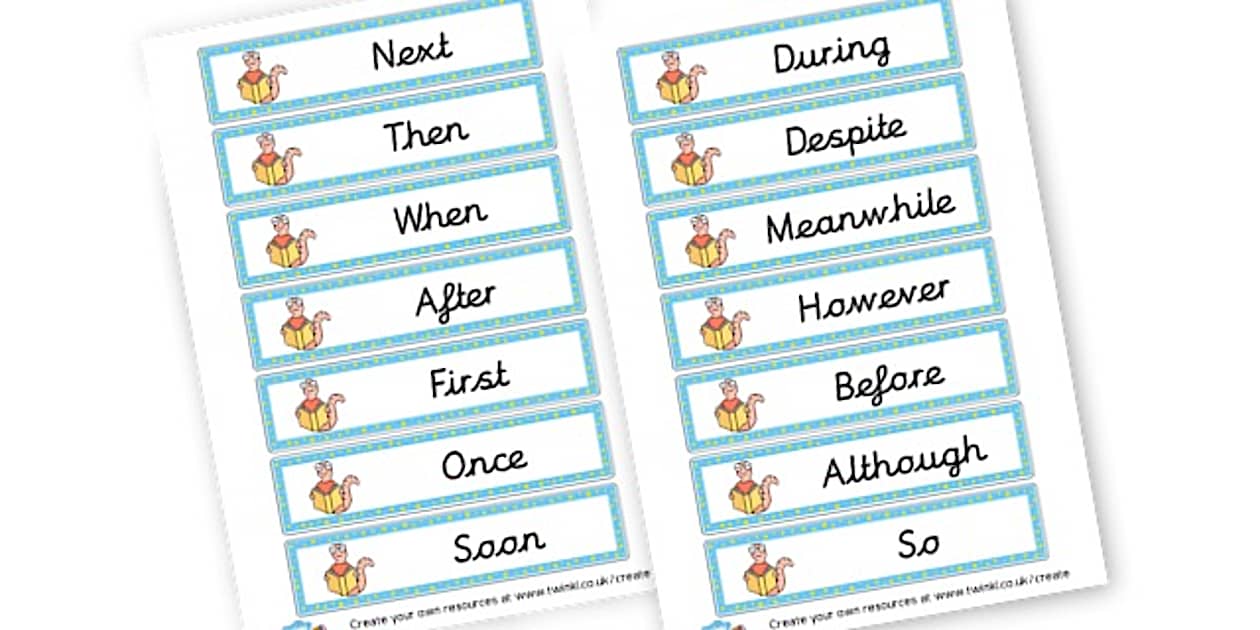 Connective Flashcards (Teacher-Made) - Twinkl