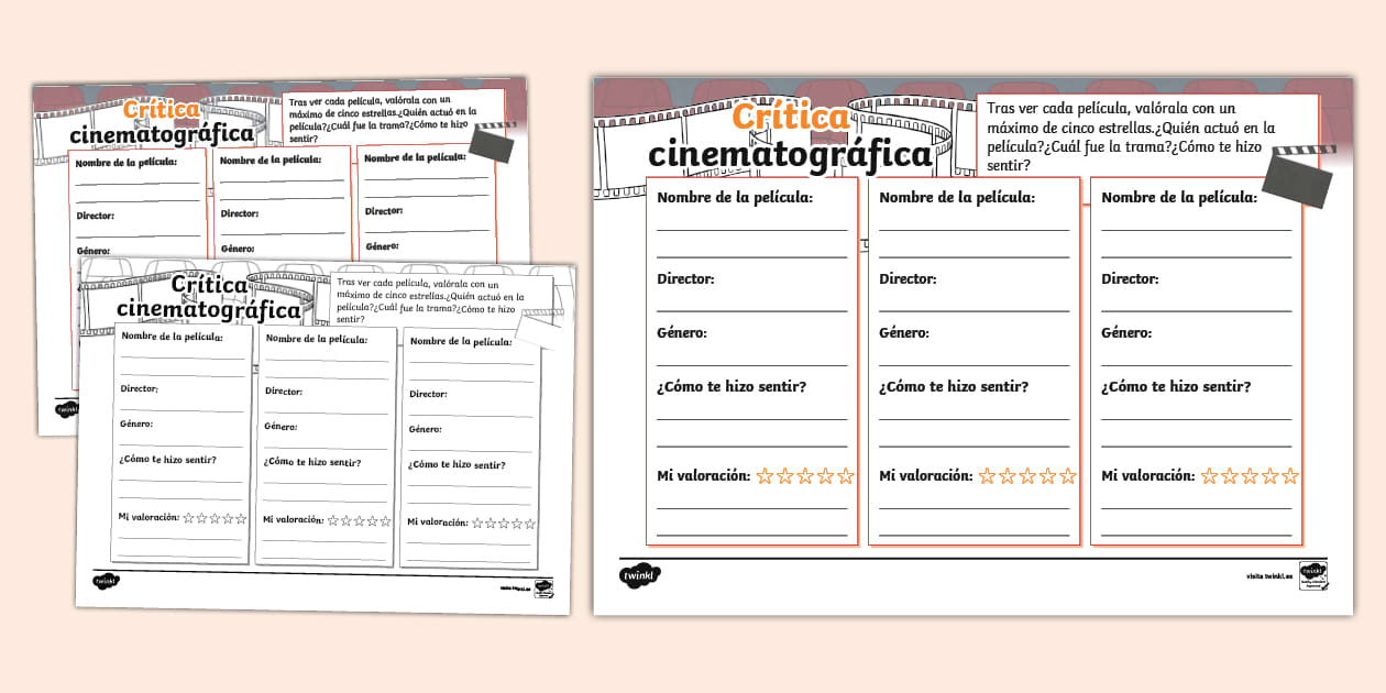 Ficha de actividad: Reseña cinematográfica