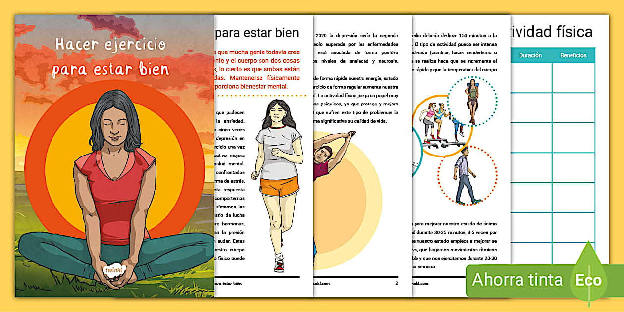 Guia para adultos: Hacer ejercicio para estar bien - Twinkl