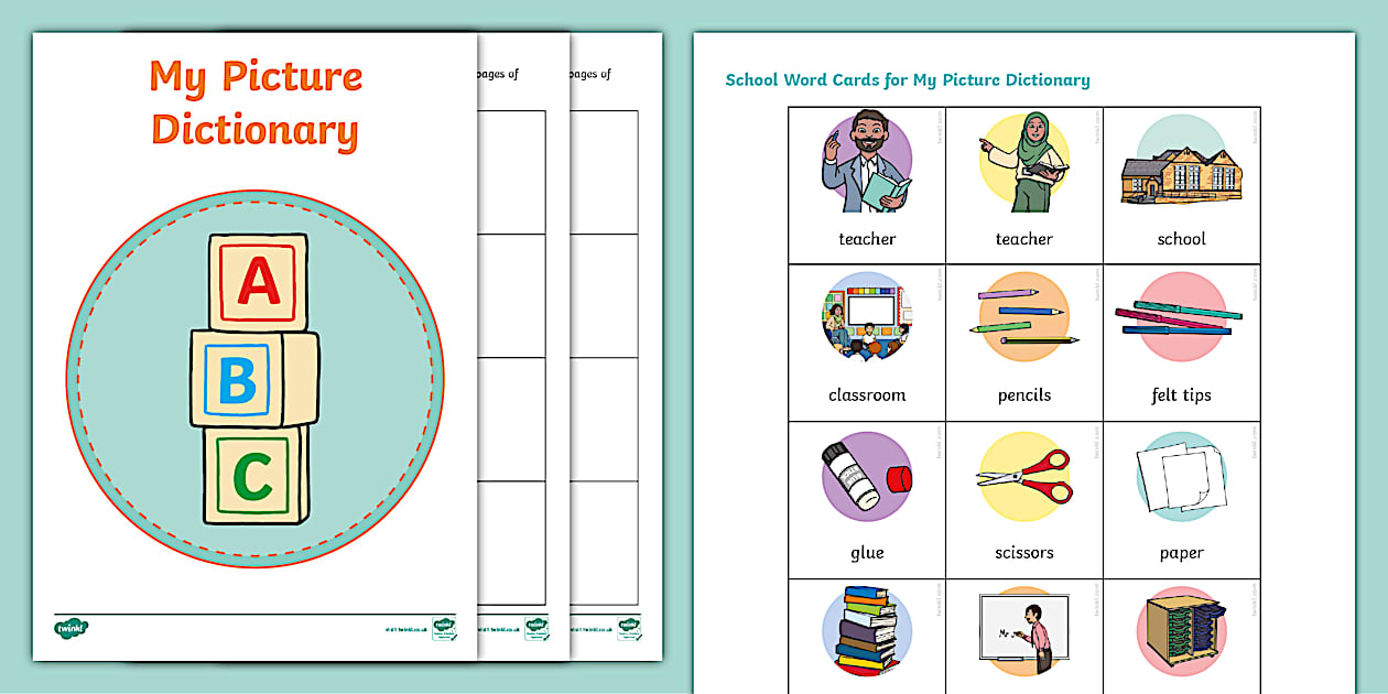 Picture Word Cards | School Dictionary | Primary Resources
